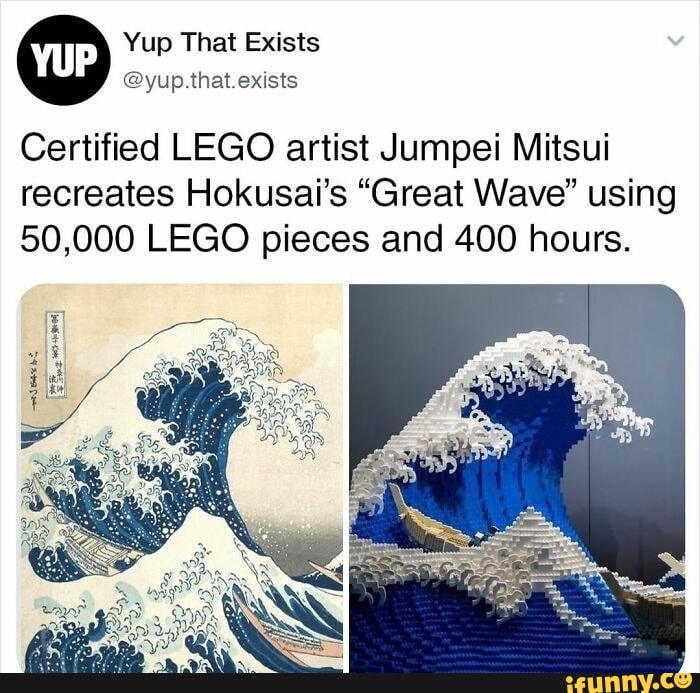 Yup That Exists yup that exists Certified LEGO artist Jumpei Mitsui ...
