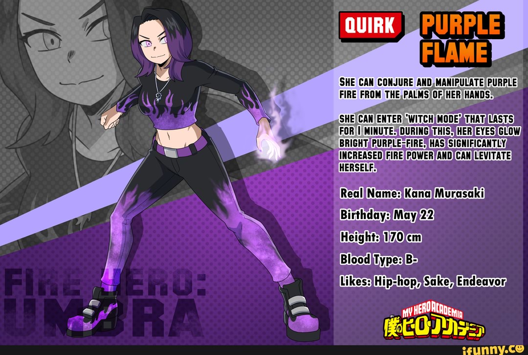 /QuIRK PURPLE SHE CAN CONJURE AND, MANIE\ FIRE FROM THE HER SWITCH ...