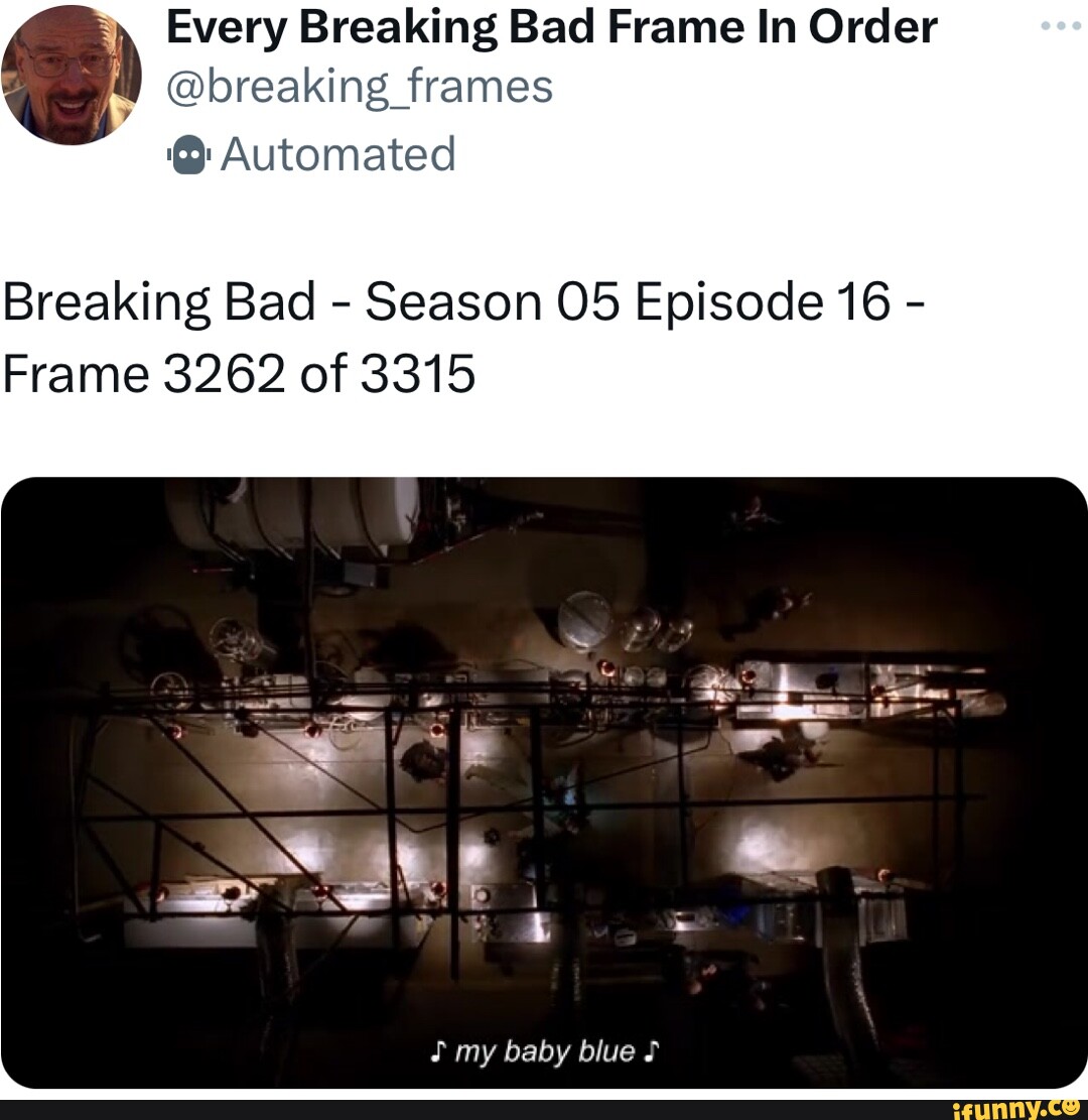Every Breaking Bad Frame In Order @breaking frames Automated Breaking ...