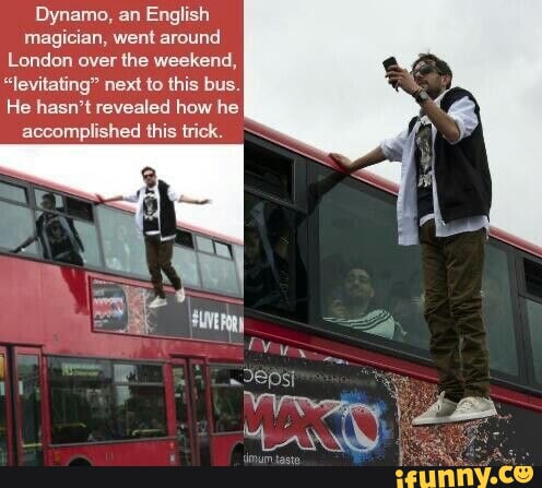Dynamo, an English magician, went around London over the weekend ...