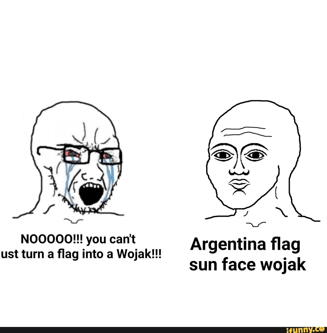 Ust turn a flag into a Wojak!!! sun face wojak - iFunny