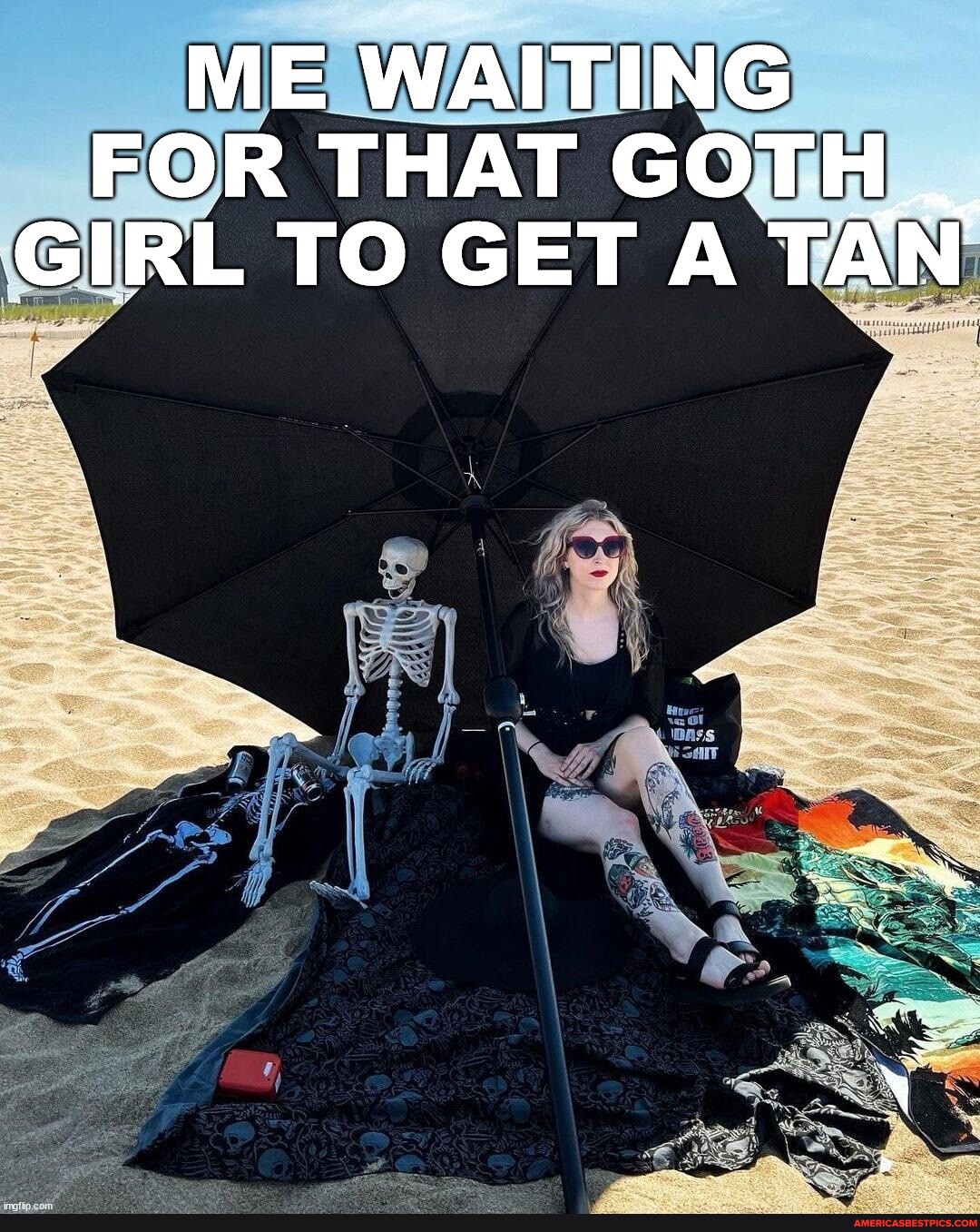 ME WAITING FOR THAT GOTH. GIRL TO GET A TAN - America’s best pics and ...