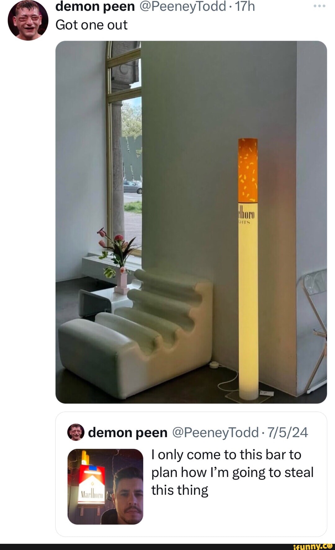 Demon peen @PeeneyTodd: T7in Got one out demon peen @PeeneyTodd: I only ...