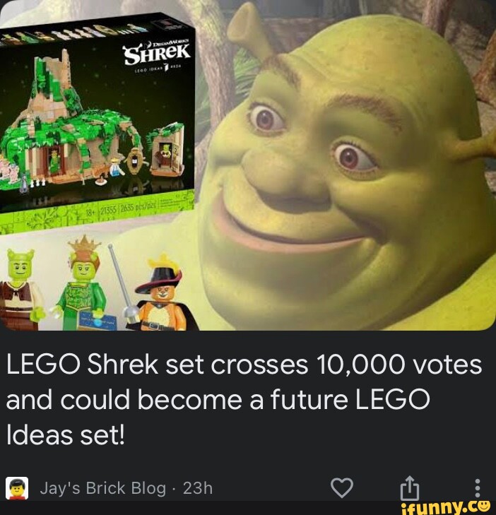 LEGO Shrek set crosses 10,000 votes and could become a future LEGO ...