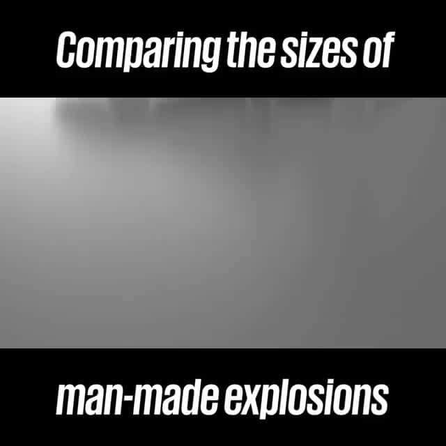 Comparing The Sizes of Man Made Explosions - Comparing the sizes of man ...