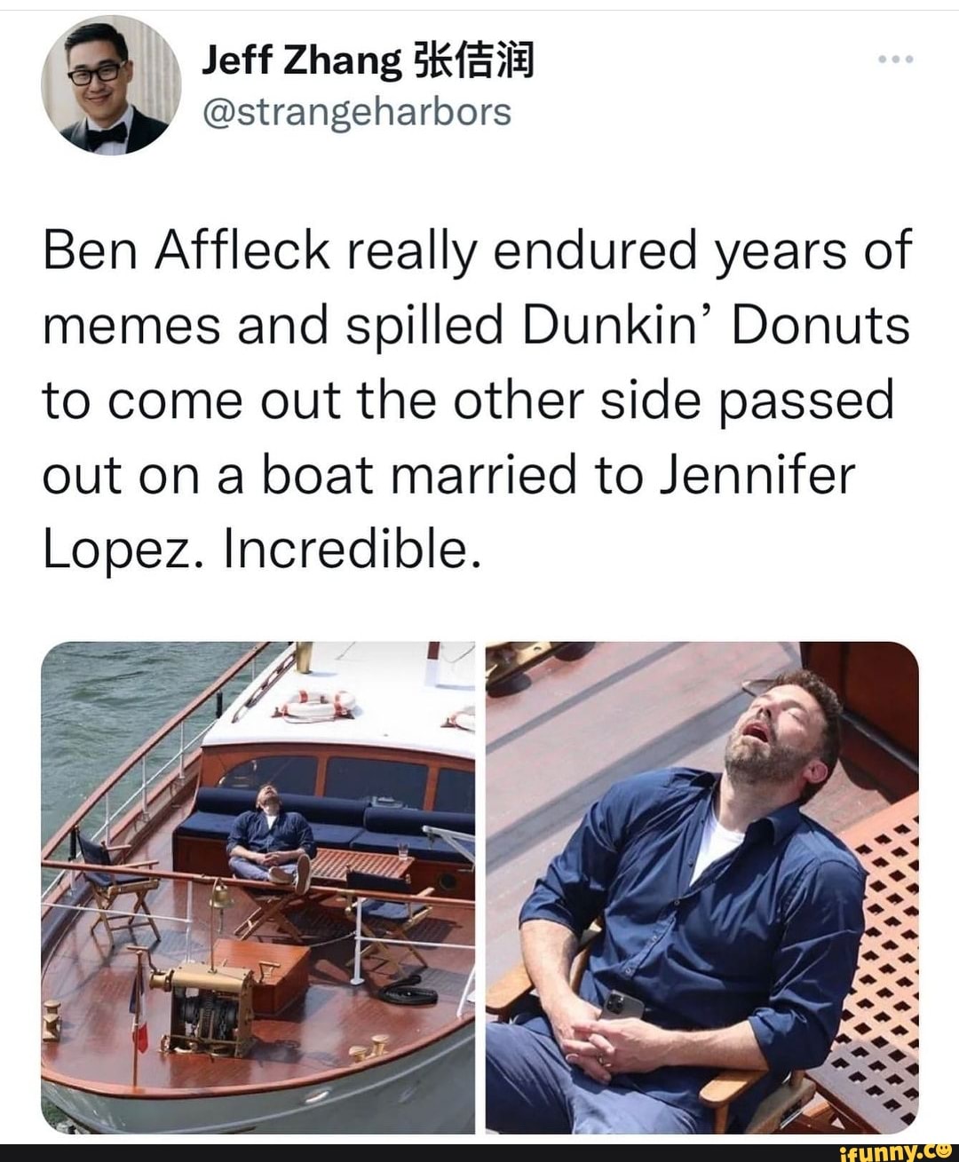 Ben Affleck really endured years of memes and spilled Dunkin' Donuts to ...