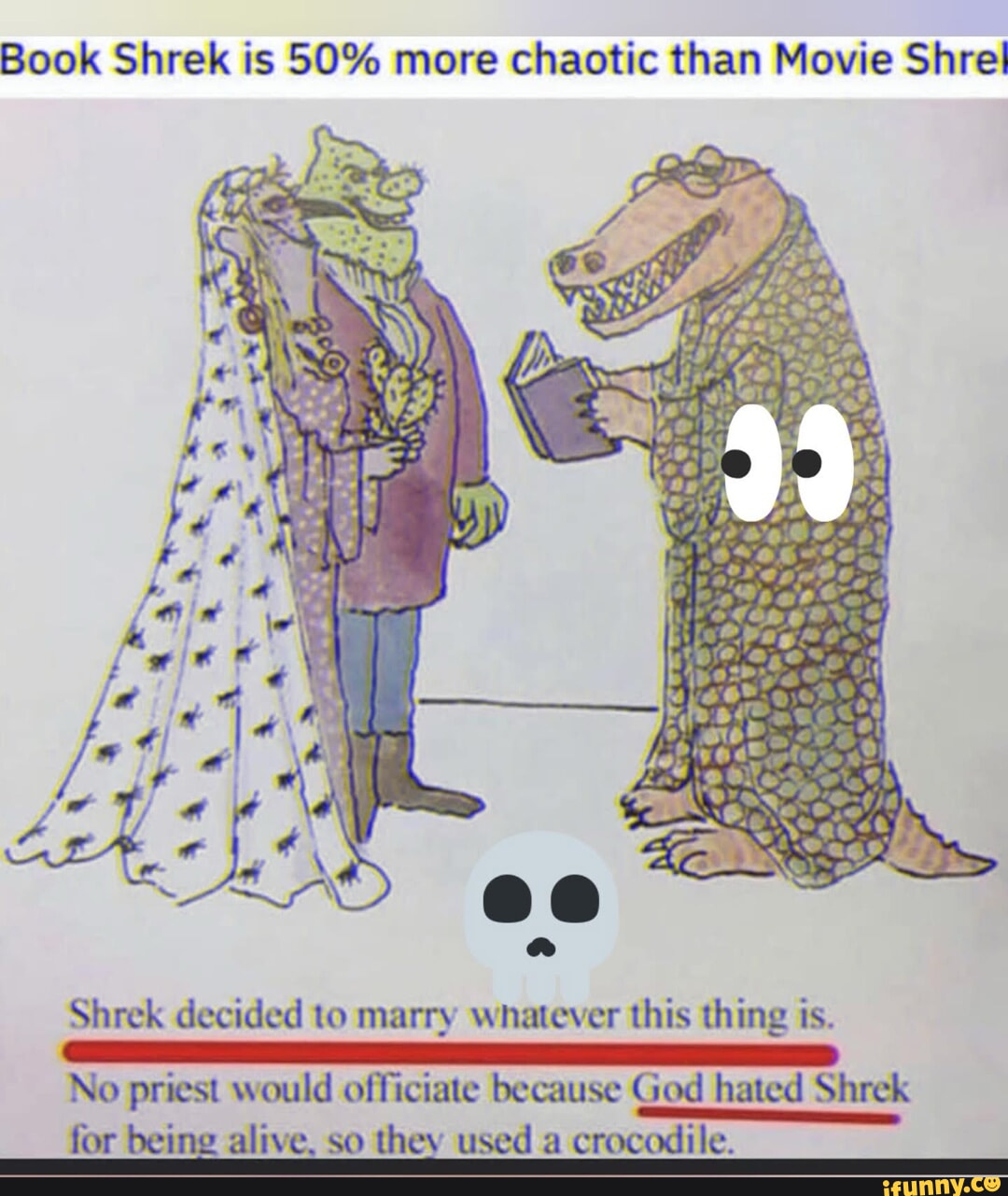 Book Shrek is 50% more chaotic than Movie Shrel Shrek decided to marry ...