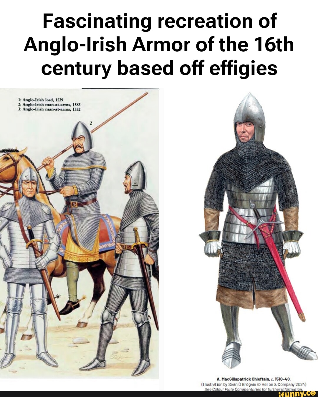 Fascinating recreation of Anglo-Irish Armor of the 16th century based ...