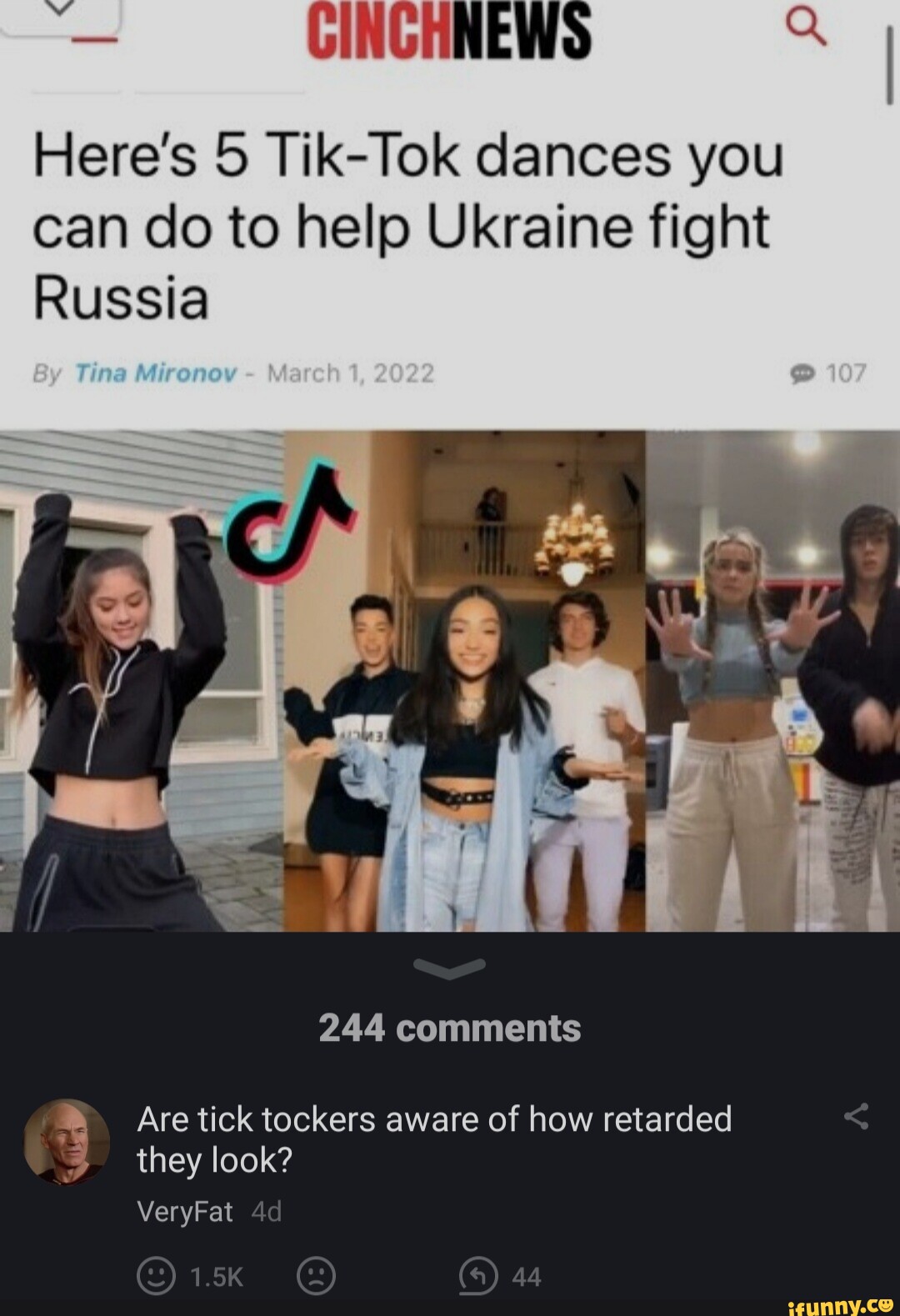 Here's 5 Tik-Tok dances you can do to help Ukraine fight Russia on > I ...