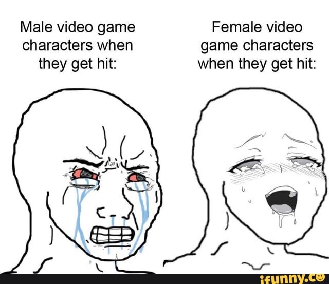 Male video game Female video characters when game characters they get ...