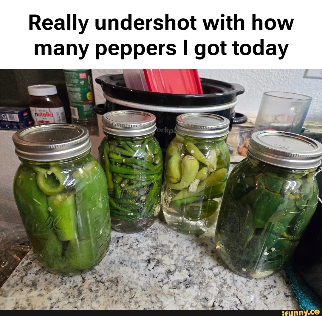 Really undershot with how many peppers I got today - iFunny