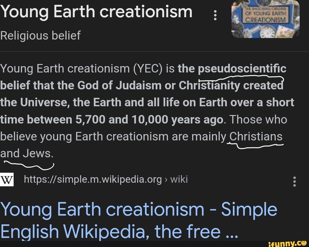 Creationism memes. Best Collection of funny Creationism pictures on iFunny