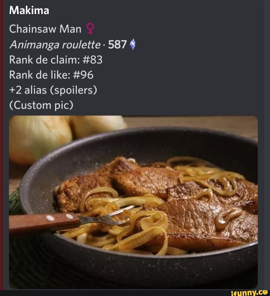 Makima Chainsaw Man Animanga roulette 587 Rank de claim: #83 Rank de ...