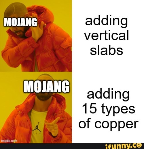 Adding vertical slabs adding 15 types of copper - iFunny