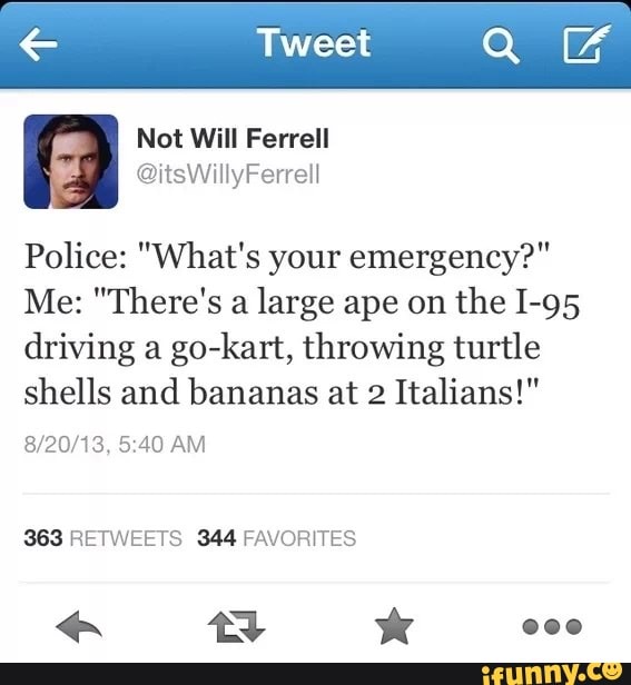 Will Ferrell Tweets Hilarious