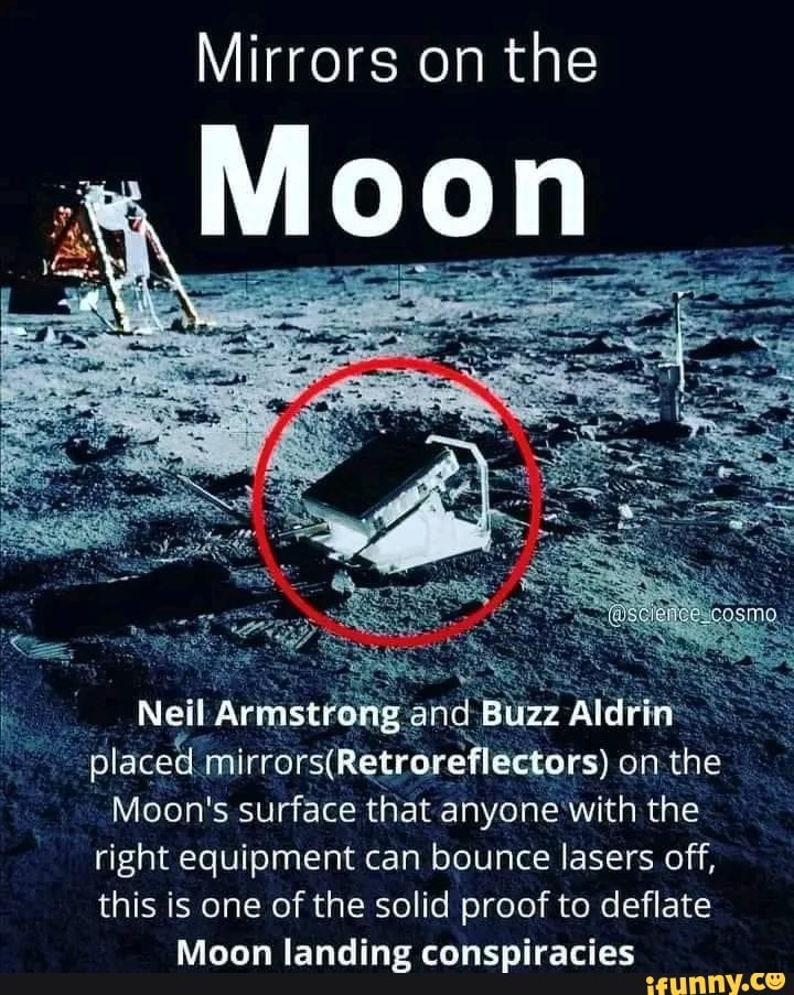 Mirrors on the Moon Neil Armstrong and Buzz Aldrin placed ...