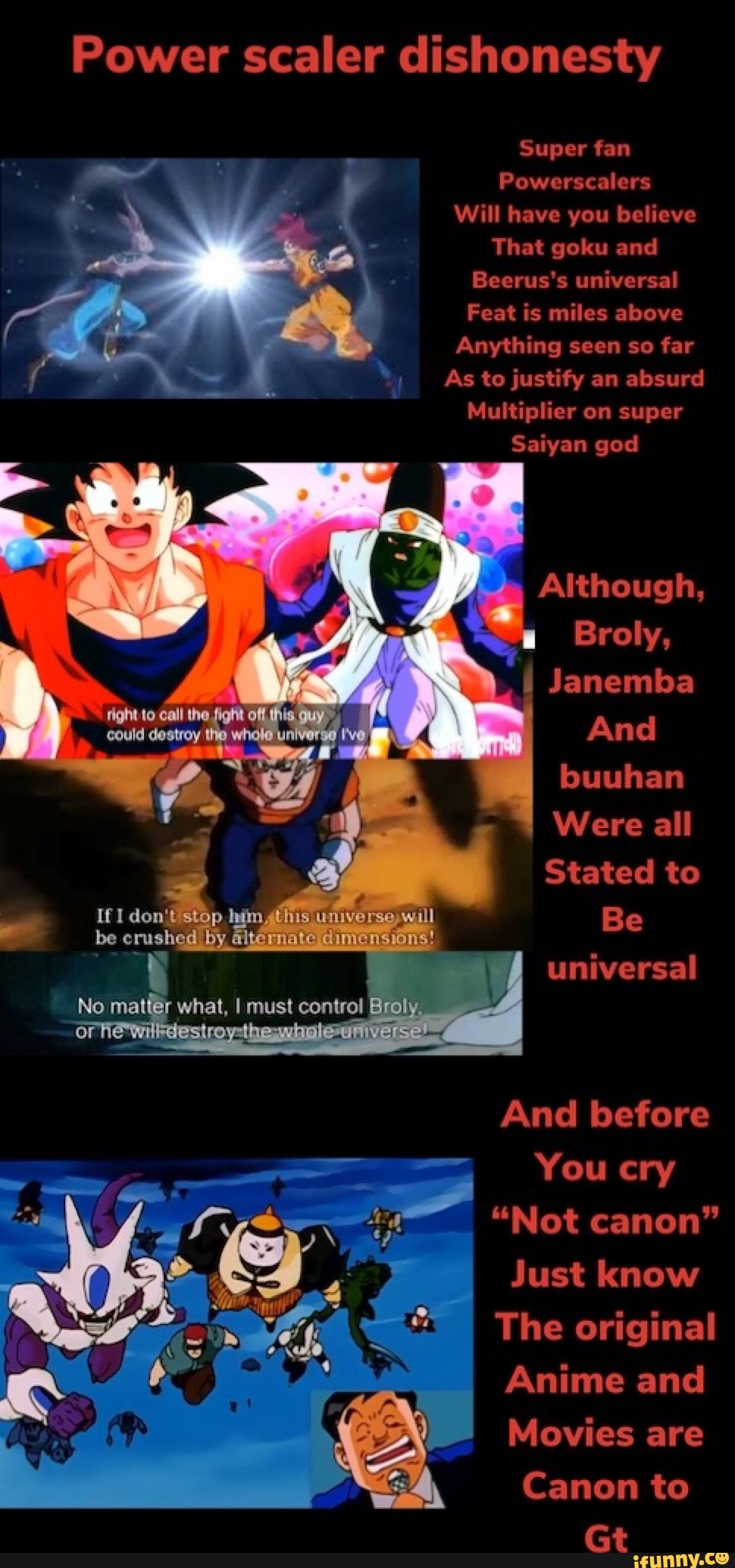 Power scaler dishonesty Super fan Powerscalers Will have you believe ...