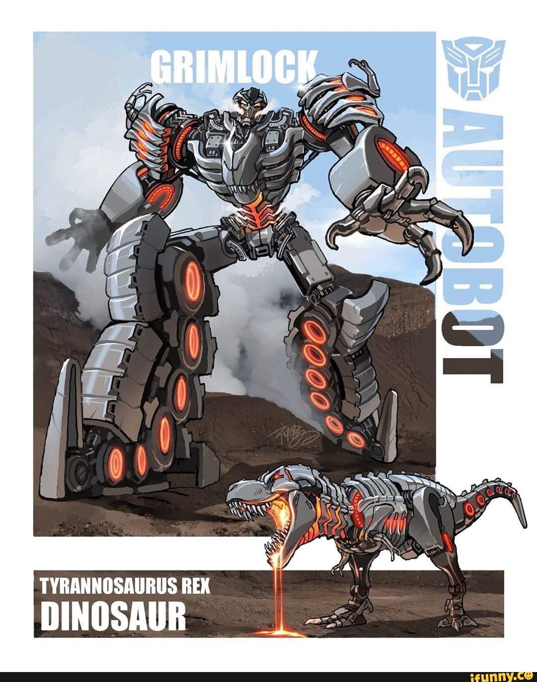 GRIMLOCK. TYRANNOSAURUS REX DINOSAUR - iFunny