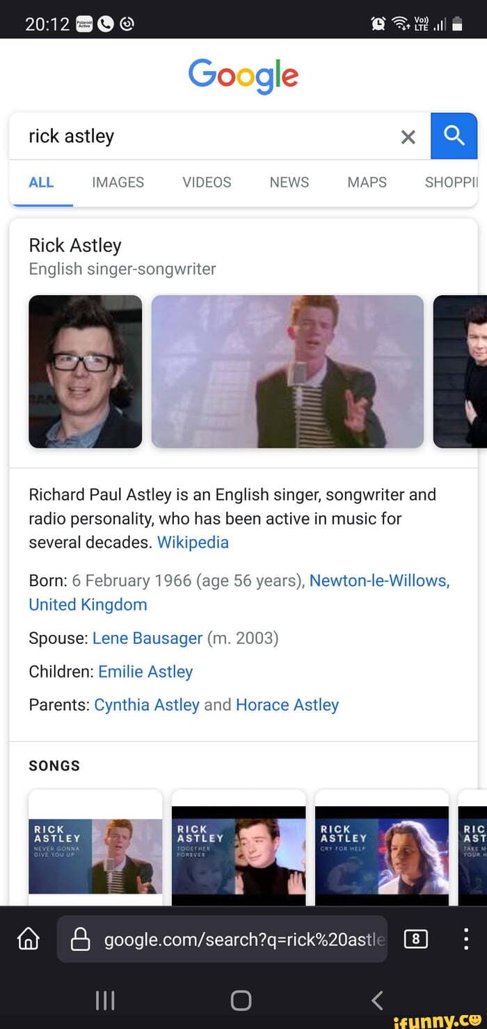 VAT} Ue all Google rick astley x [=I ALL IMAGES VIDEOS NEWS MAPS SHOPP ...