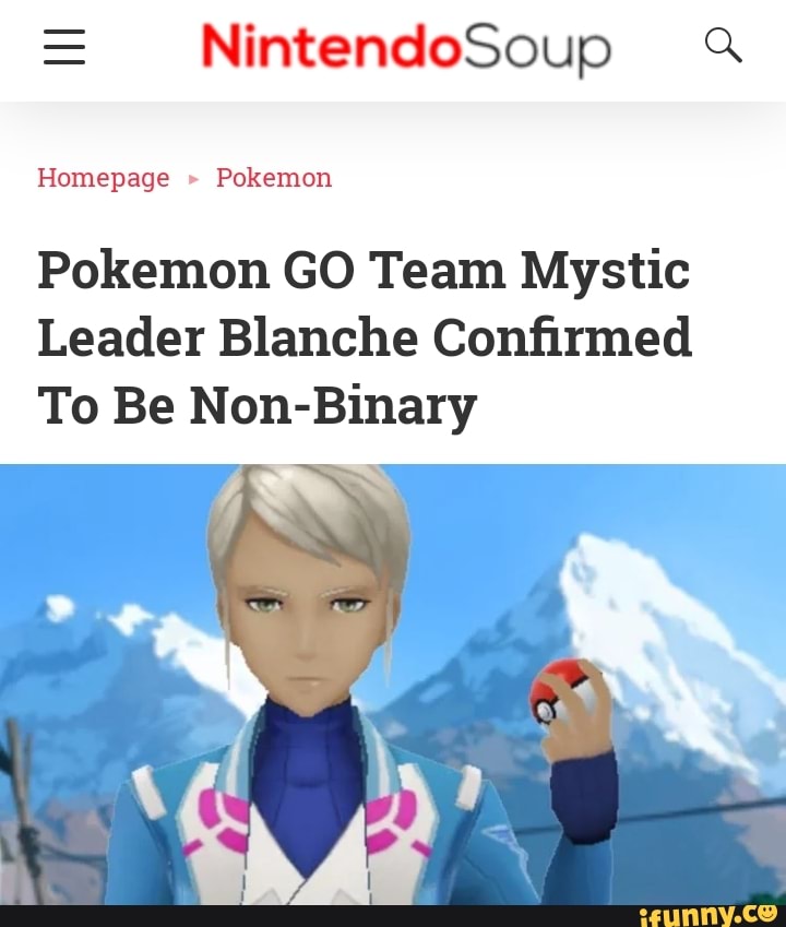 NintendoSoup Q Homepage > Pokemon Pokemon G0 Team Mystic Leader Blanche ...