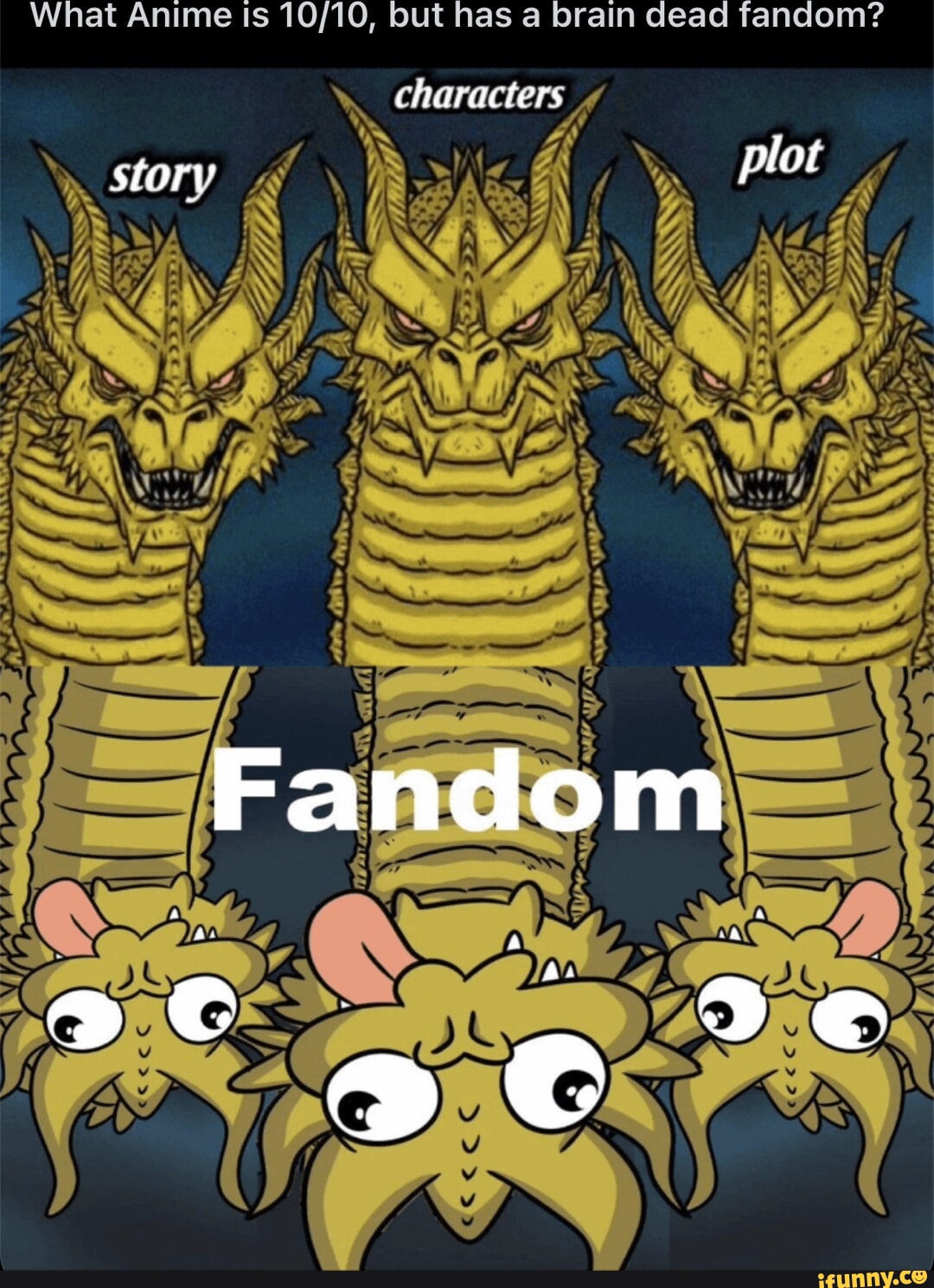 What Anime ts but has a brain dead fandom? characters story plot Fandom ...