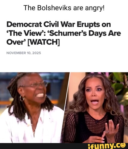 The Bolsheviks are angry! Democrat Civil War Erupts on 'The View ...