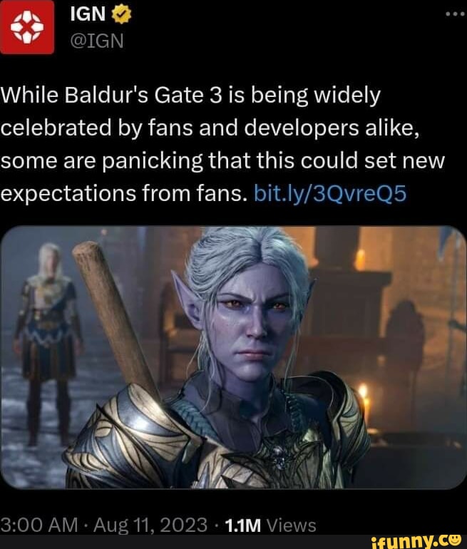 IGN @IGN While Baldur's Gate 3 is being widely celebrated by fans and ...