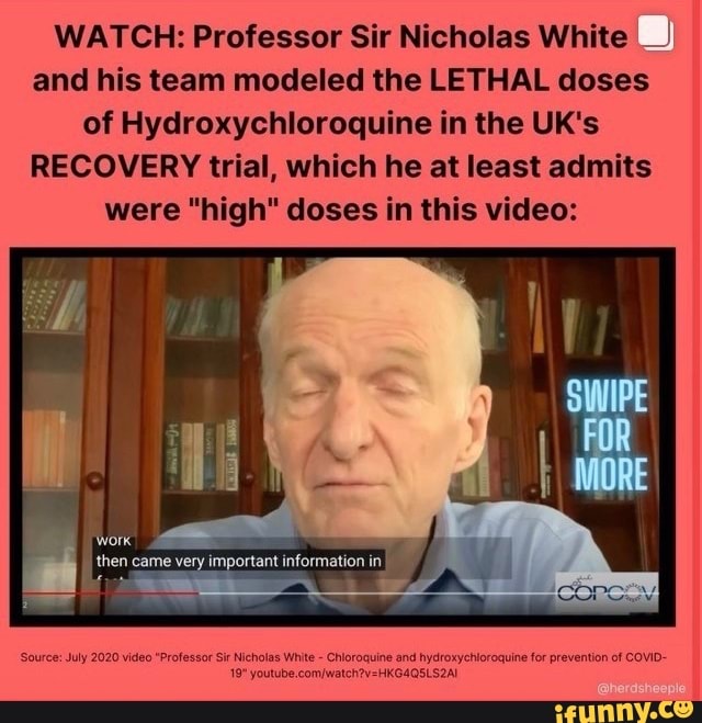 WATCH: Professor Sir Nicholas White and his team modeled the LETHAL ...