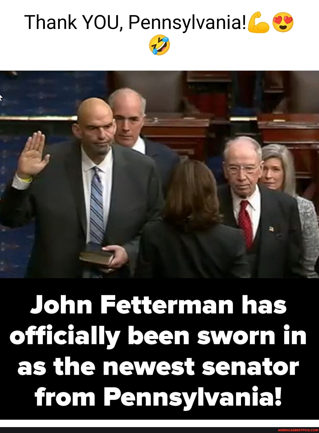 Thank YOU, Pennsylvania! @ Ni John Fetterman has officially been sworn ...