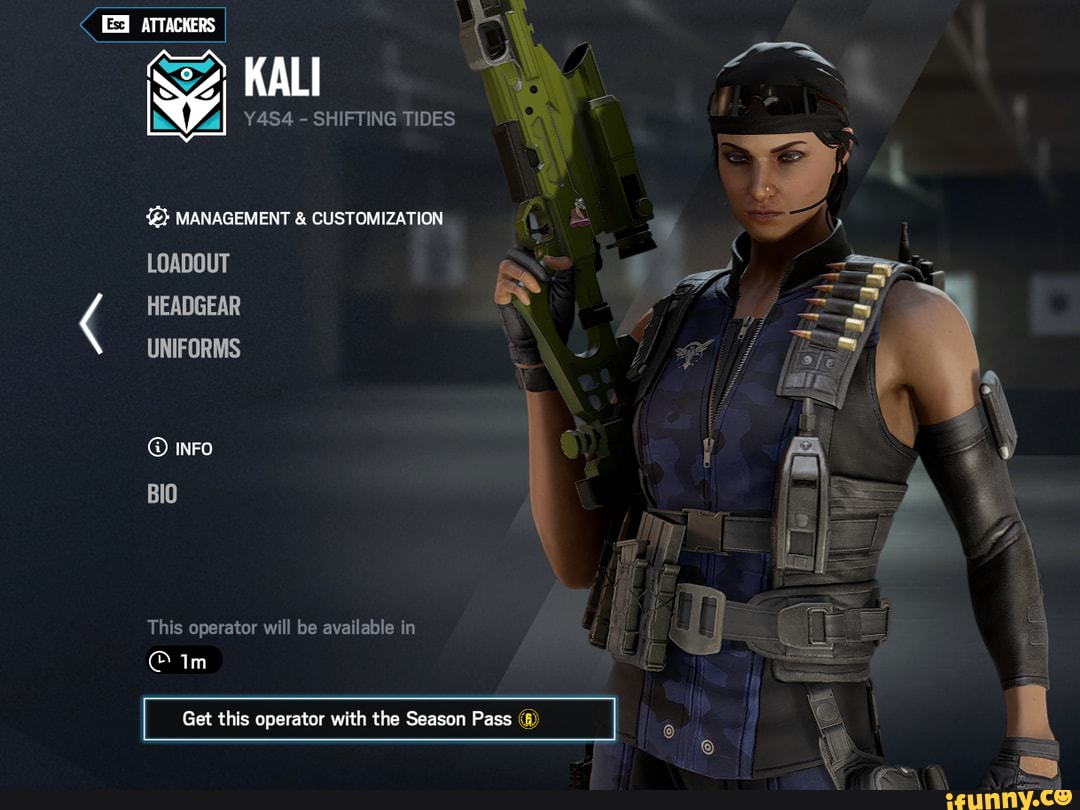 N$ KALI SHIFTING TIDES ¿£) MANAGEMENT CUSTOMIZATION NE LOADOUT a ...