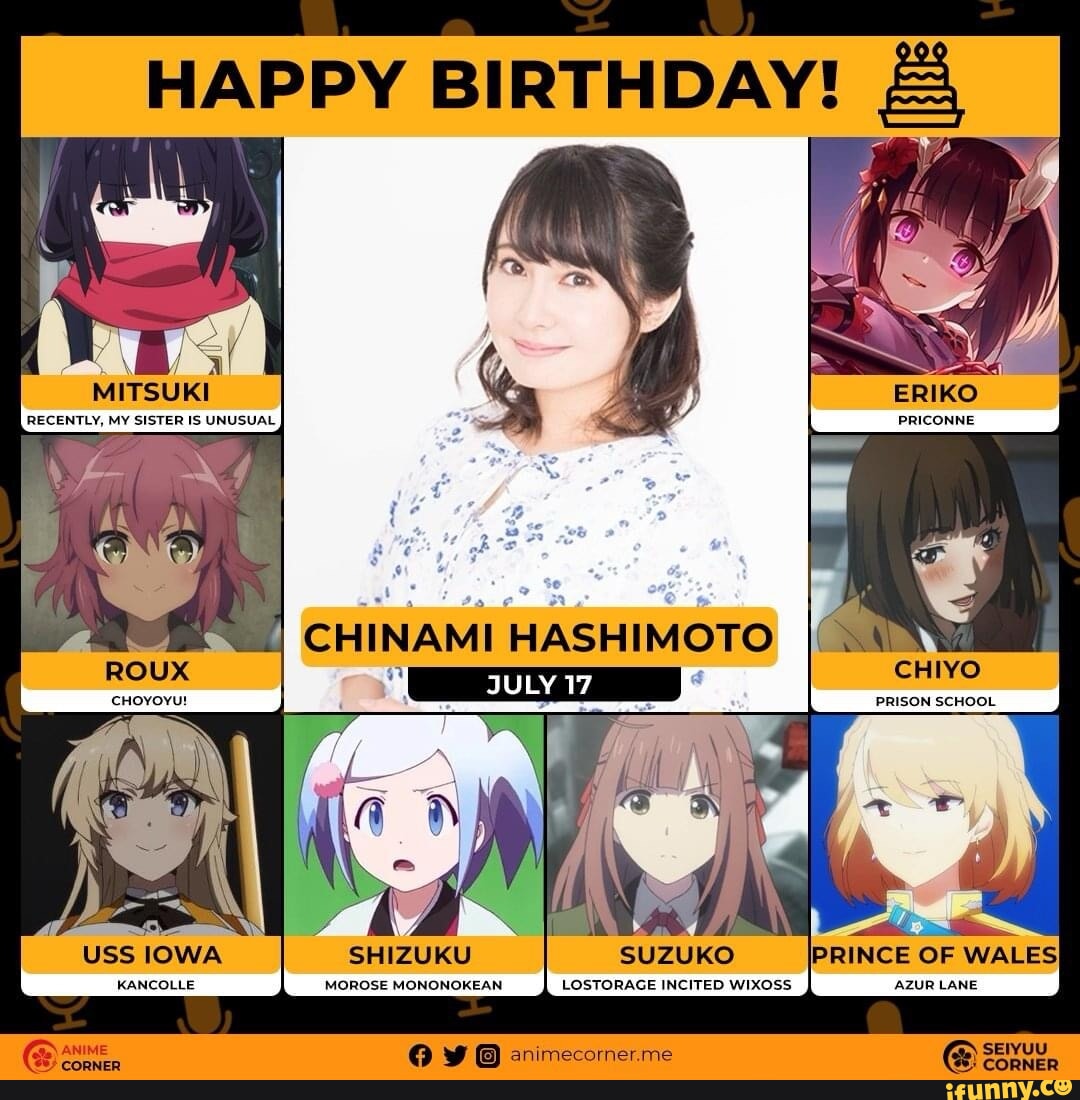 HAPPY BIRTHDAY! MITSUKI TLY MY SISTER IS UNUSUAL ERIKO PRICONNE I ROUX ...