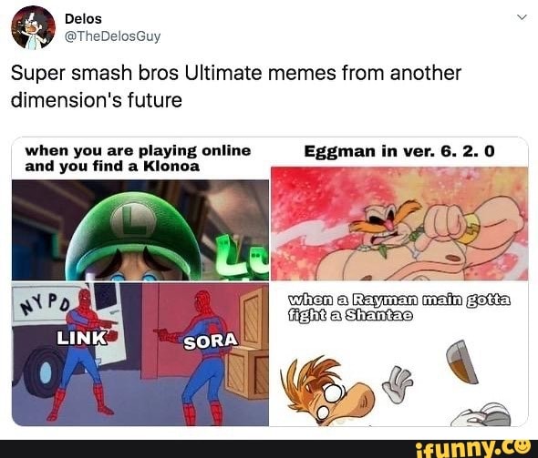 @TheDebsGuy Super smash bros Ultimate memes from another dimension's ...