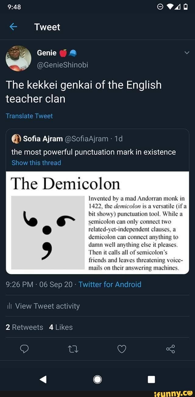 Demicolon memes. Best Collection of funny Demicolon pictures on iFunny