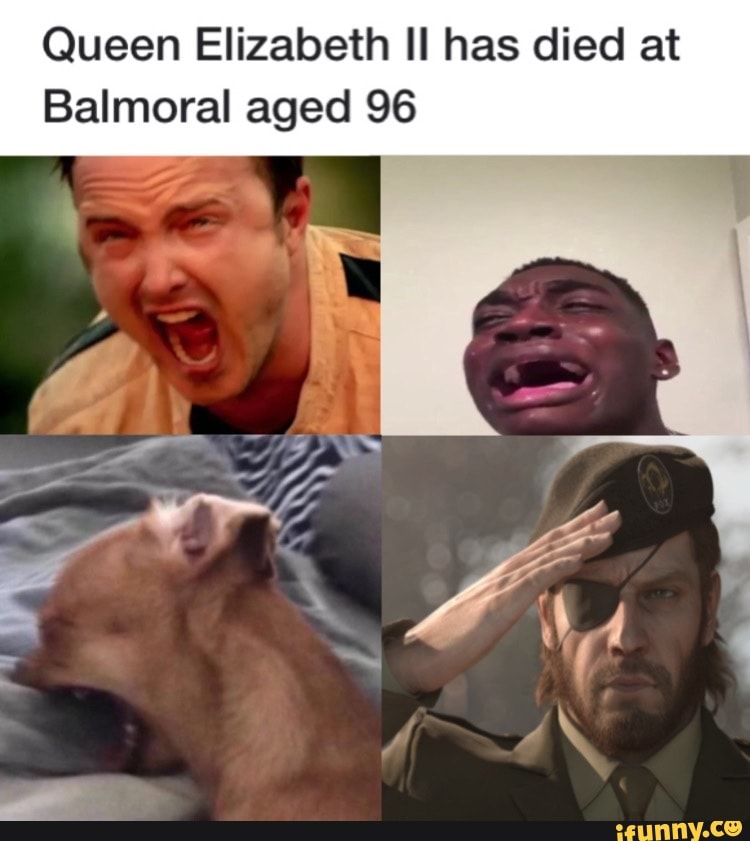 Queen Elizabeth II has died at Balmoral aged 96 - iFunny
