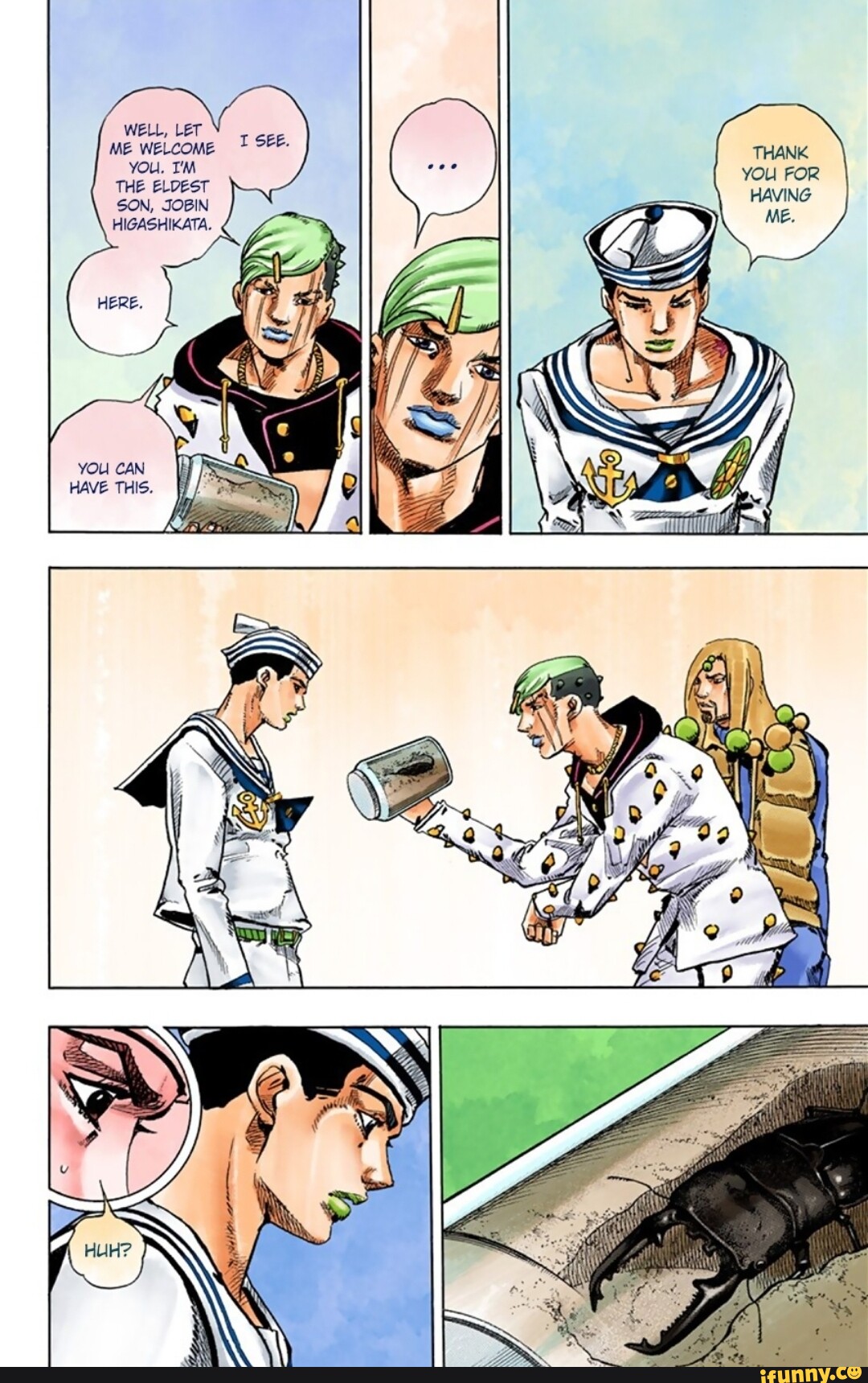 WELL, LET Me WeLcome SEE- YOU. TM THE ELDEST SON, JOBIN HIGASHIKATA ...