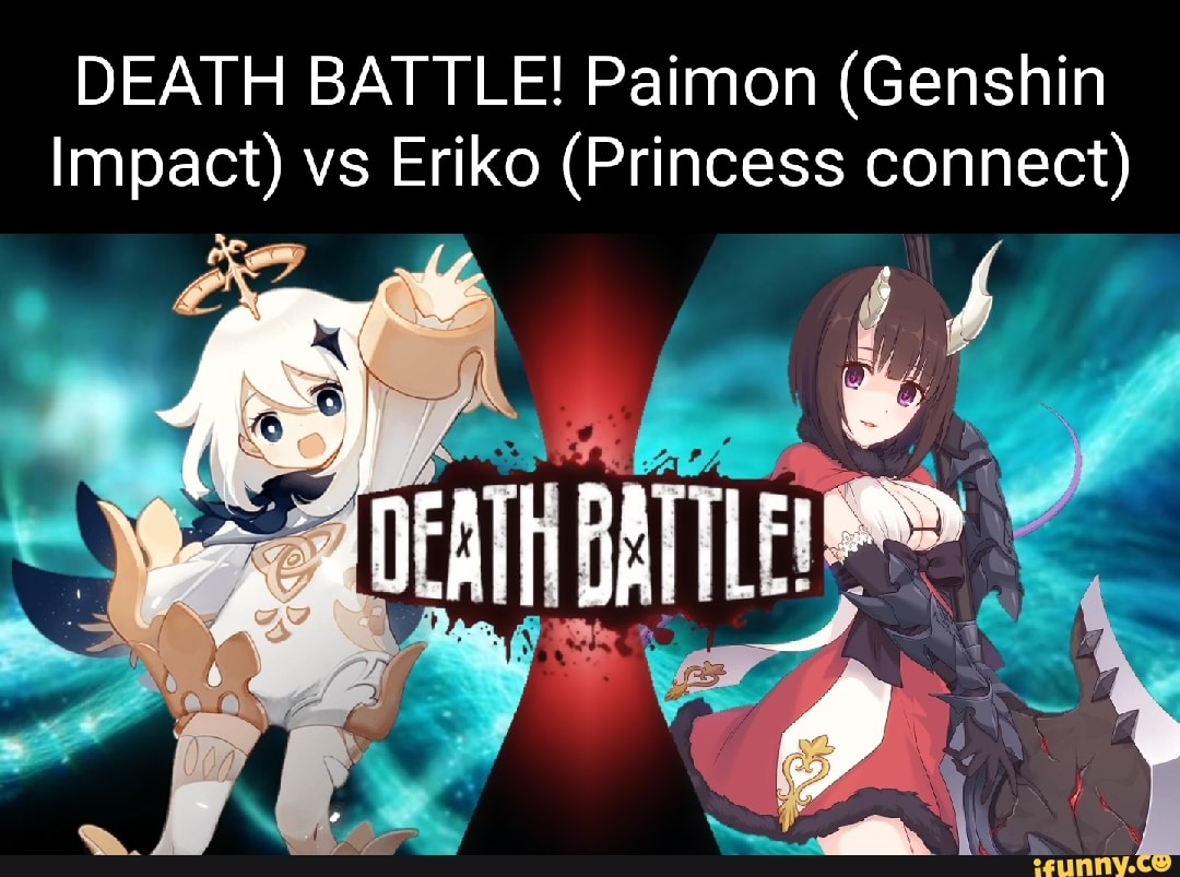 DEATH BATTLE! Paimon (Genshin Impact) vs Eriko (Princess connect) - )