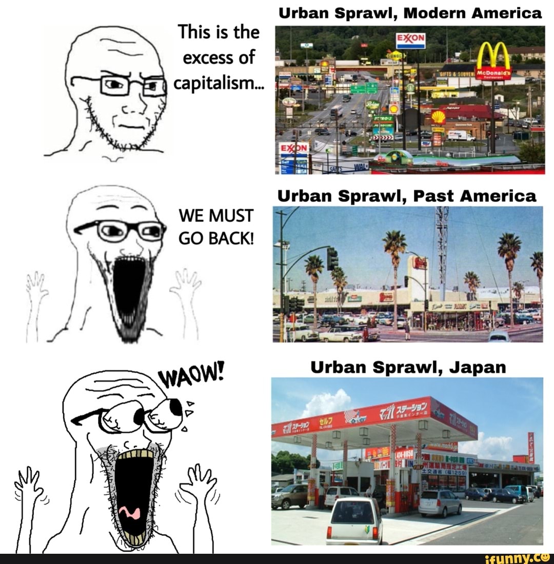 Urban Sprawl, Modern America Urban Sprawl, Past America This is the ...