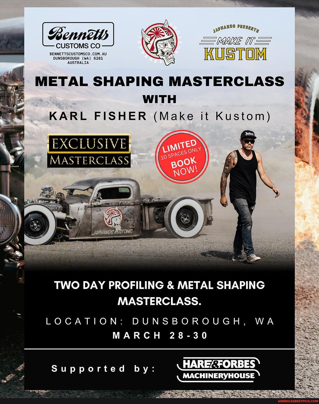 Bi I sponns PRESey enn = ite CUSTOMS CO BENNETTSCUSTOMSCO.COM. AU MARE ...