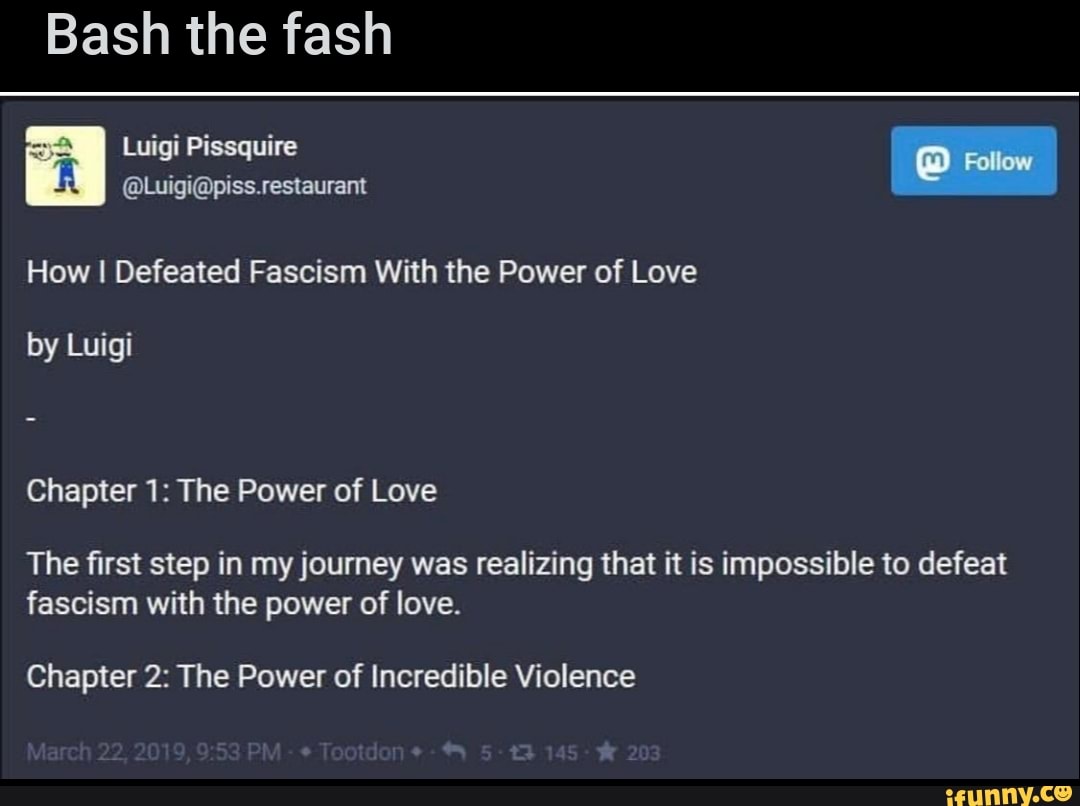 Bash the fash How I Defeated Fascism With the Power of Love Chapter 1 ...