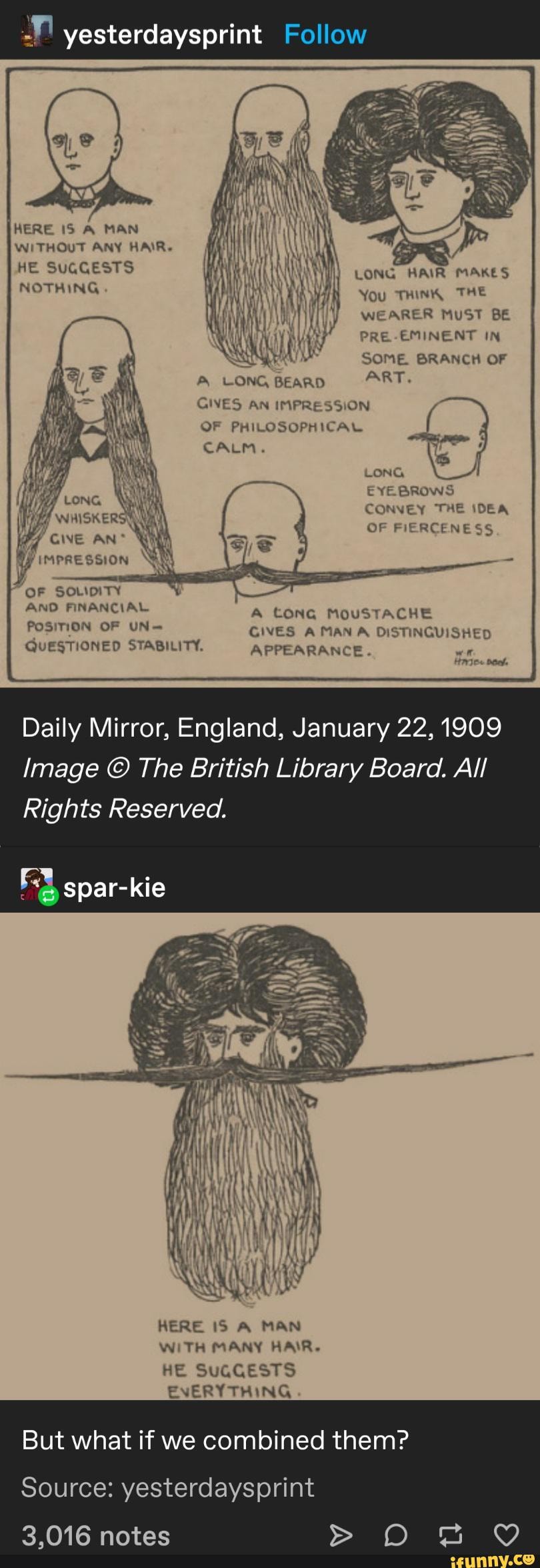 Yesterdaysprint Follow }HERE IS A MAN WITHOUT ANY HAIR. HE SUGGESTS ...