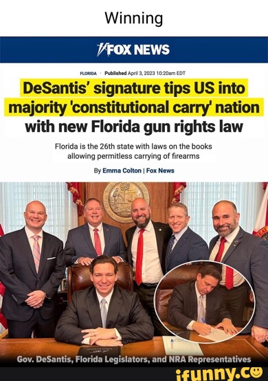Winning FOX NEWS DeSantis' signature tips US into majority ...