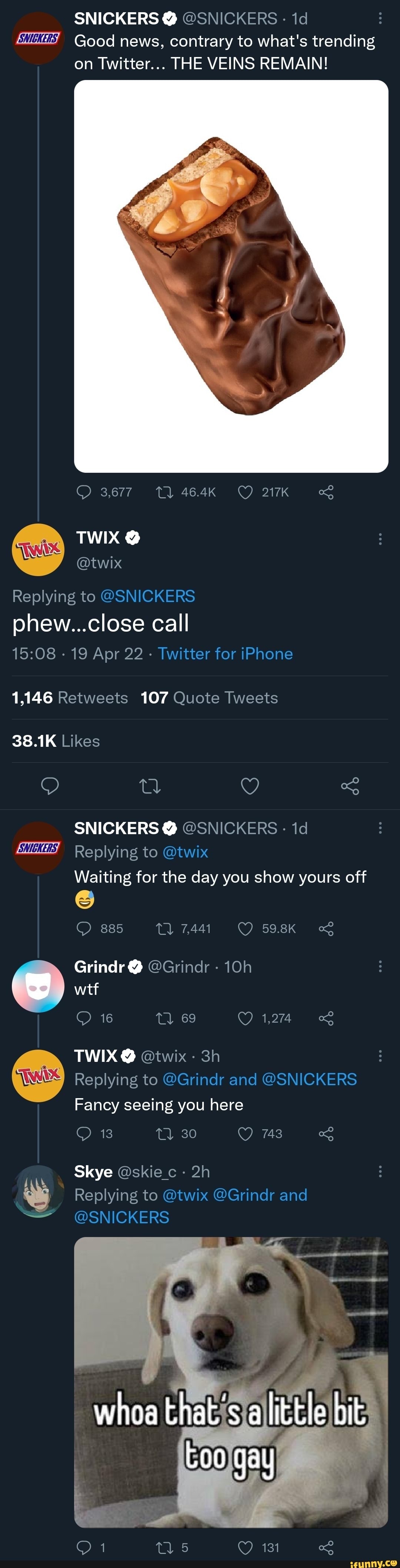 SNICKERS @SNICKERS - Good news, contrary to what's trending on Twitter ...