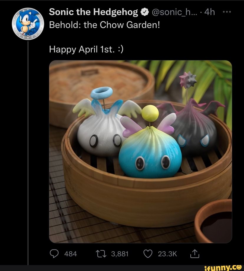 Sonic the Hedgehog @ @sonic_h...-4h Behold: the Chow Garden! Happy ...