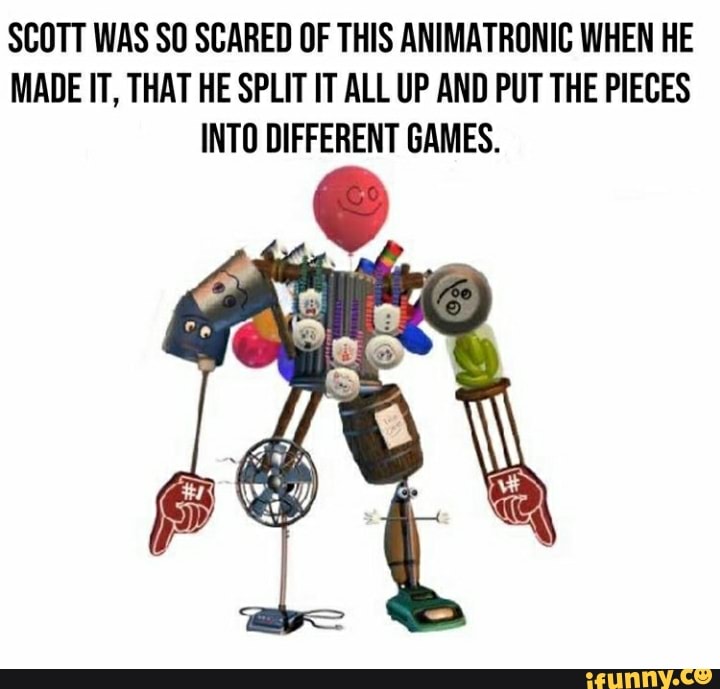 SCOTT WAS SO SCARED OF THIS ANIMATRONIC WHEN HE MADE IT, THAT HE SPLIT ...