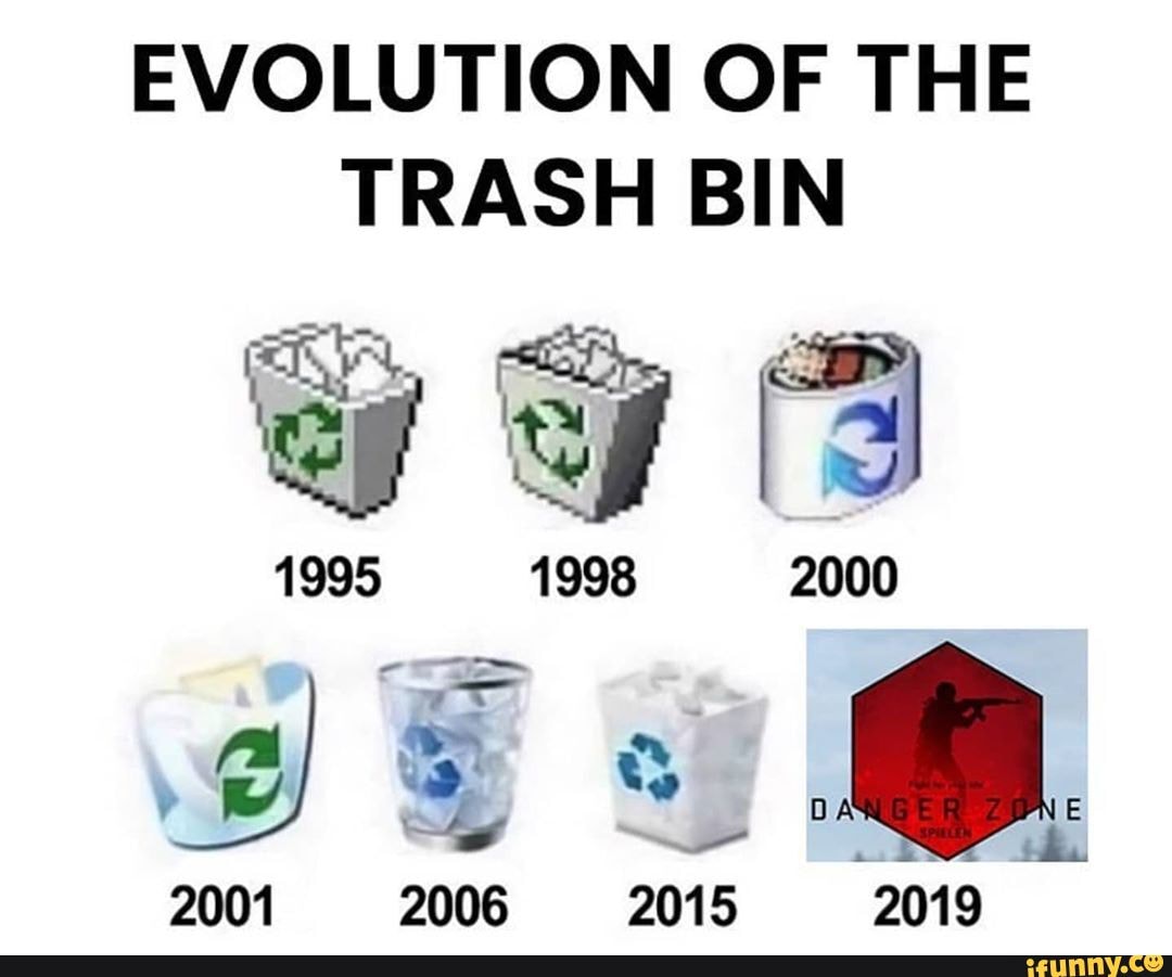 EVOLUTION OF THE TRASH BIN ey ty 1995 1998 2000 g) Ss 2001 2006 2015 ...