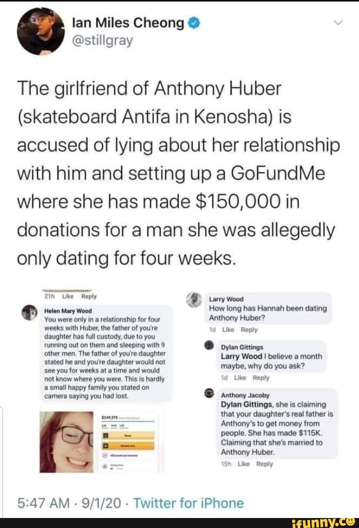 Lan Miles Cheong The girlfriend of Anthony Huber (skateboard Antifa in ...