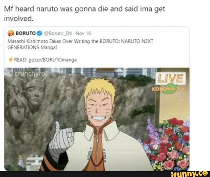 Mf heard naruto was gonna die and said ima get involved. @ BORUTO ...