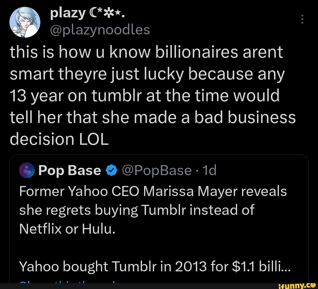 Plazy @plazynoodles this is how u know billionaires arent smart theyre ...