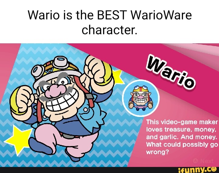Wario is the BEST WarioWare character. This video-game maker loves ...