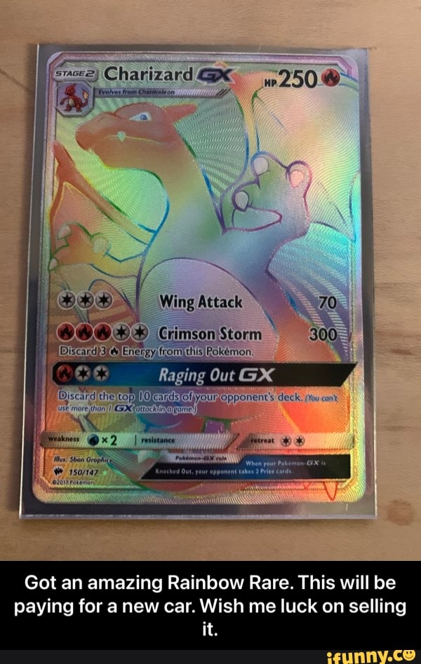 Charizard w250 Wing Attack 70 OO.# Crimson Storm COG Raging GX Got an ...